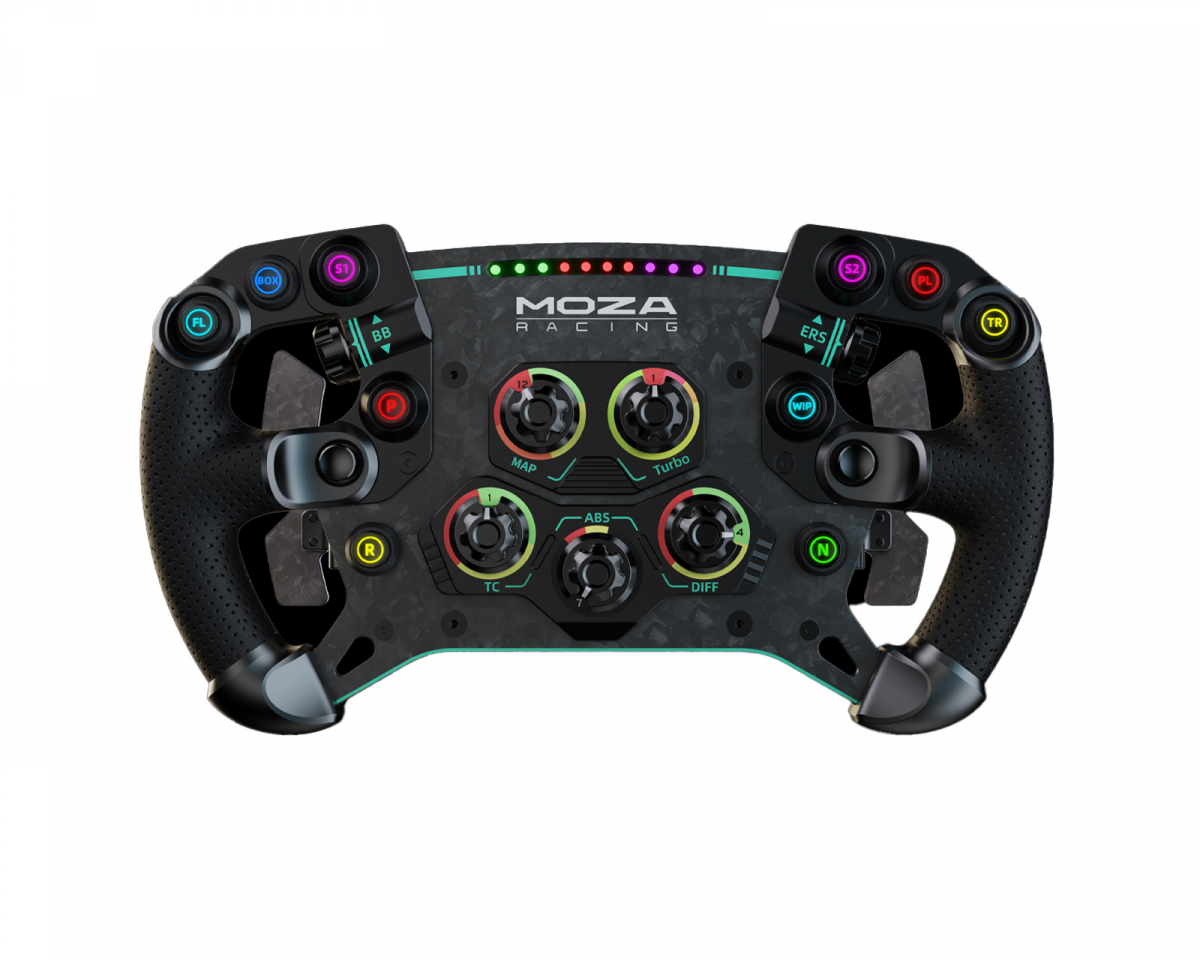 Moza Racing GS V2P Microfiber Leather GT Steering Wheel - 30cm Ratt för ...