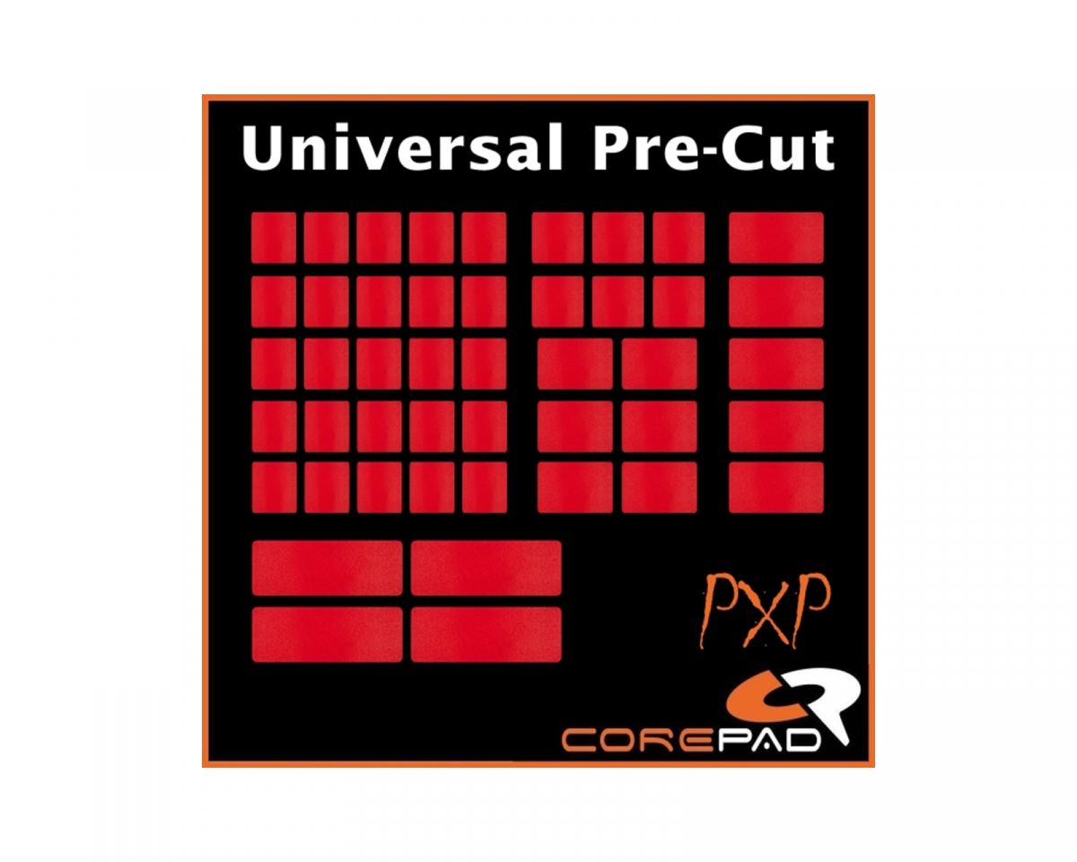 Corepad PXP Universal Pre-Cut Grips för Tangentbord och Gamingmus - Röd ...