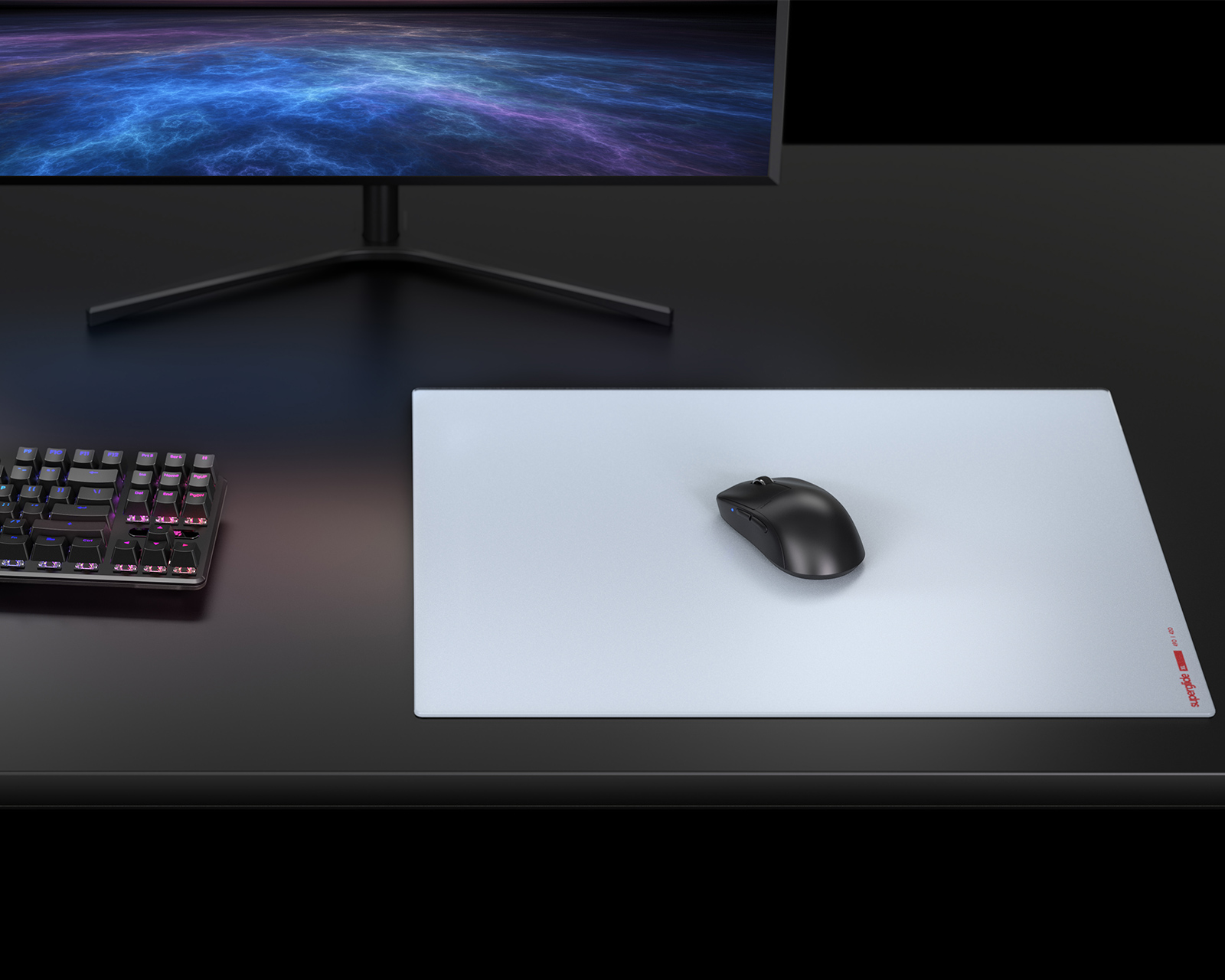 Superglide Glas Musmatta - XL - Vit - MaxGaming.se